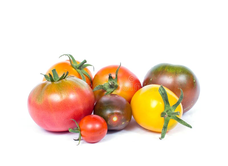 Variety of Different Colour Tomatoes Stock Photo - Image of agriculture ...
