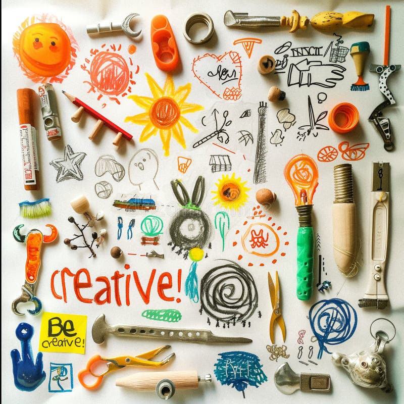 An Eclectic Gathering of Treasures. Generative AI Stock Illustration ...