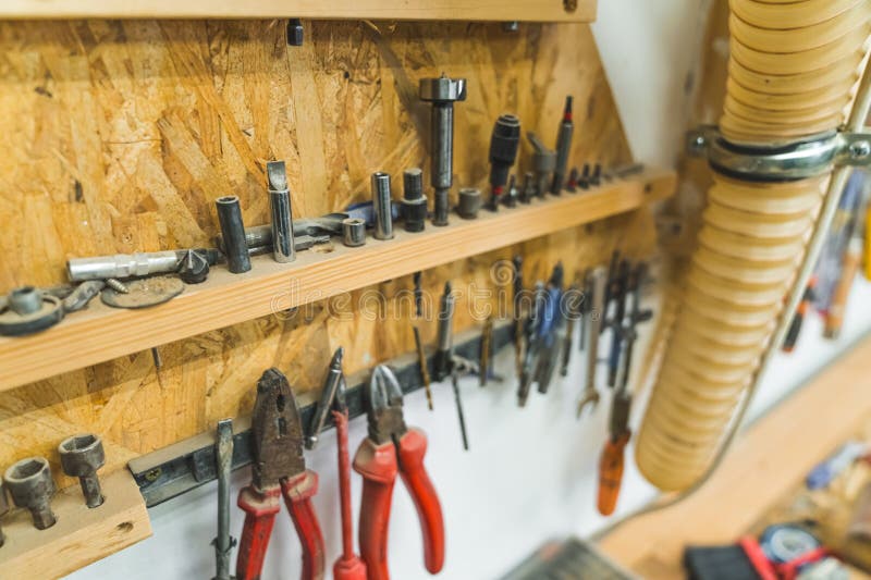 Variety of Different Tools Such As Standard Pliers, Screwdriver, and ...