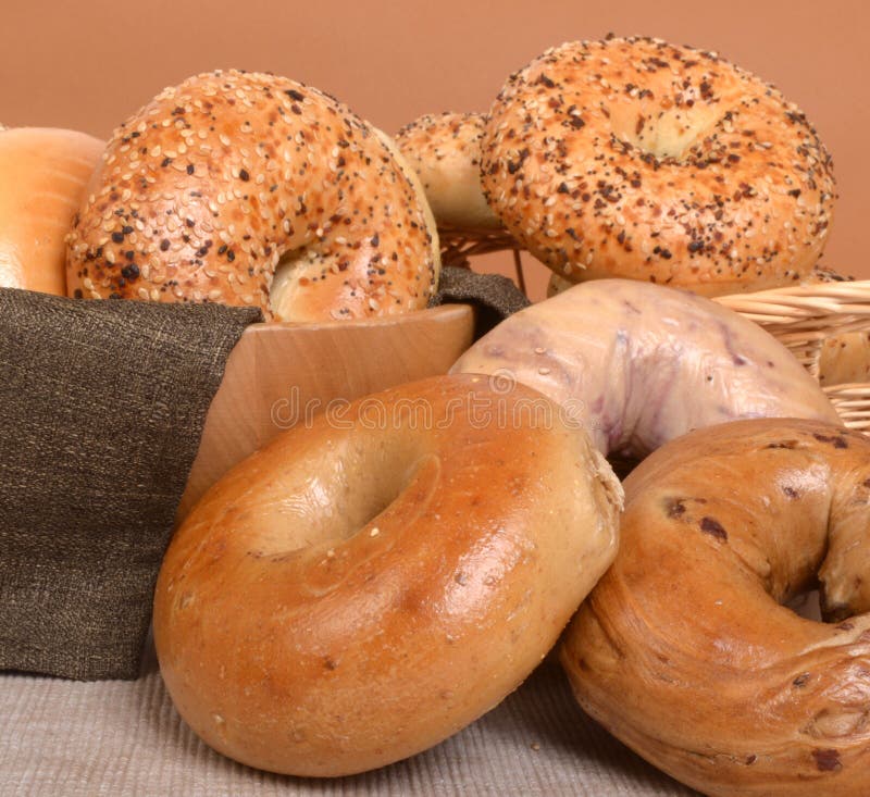 129 Cinnamon Raisin Bagel Stock Photos - Free & Royalty-Free Stock ...