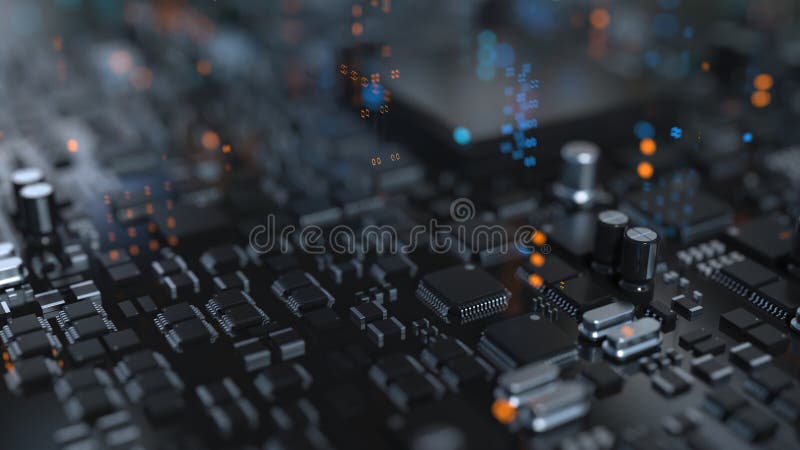 The Variety of Different Types of Chips and Electronic Components Stock ...