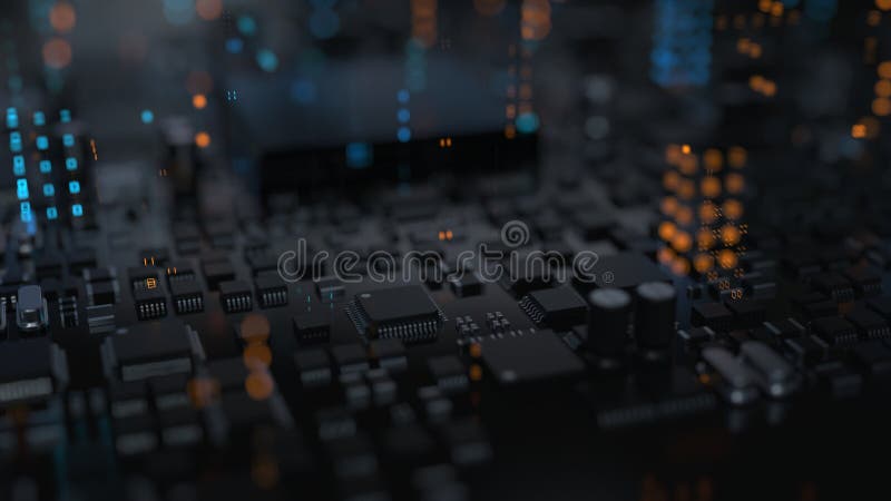 The Variety of Different Types of Chips and Electronic Components Stock ...