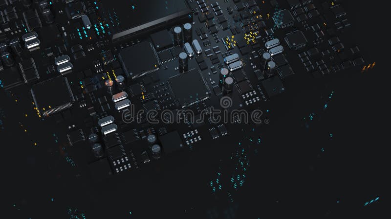 The Variety of Different Types of Chips and Electronic Components Stock ...
