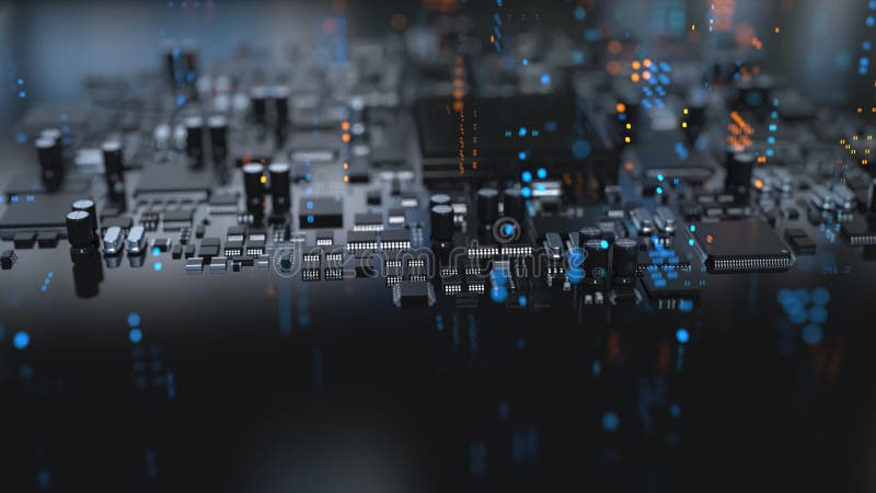 The Variety of Different Types of Chips and Electronic Components Stock ...