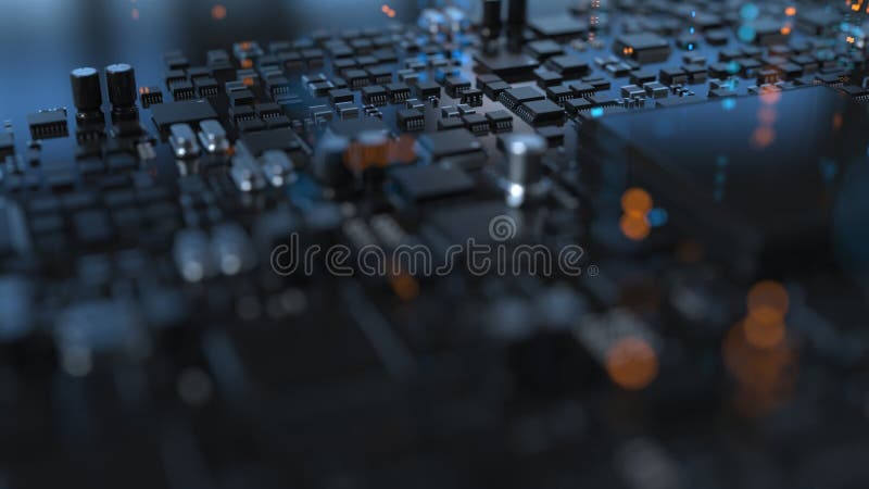 The Variety of Different Types of Chips and Electronic Components Stock ...