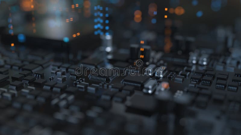 The Variety of Different Types of Chips and Electronic Components Stock ...