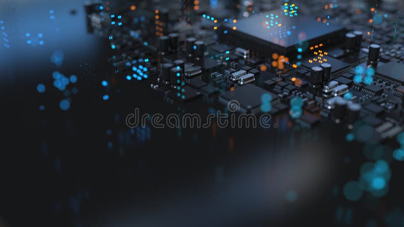 The Variety of Different Types of Chips and Electronic Components Stock ...