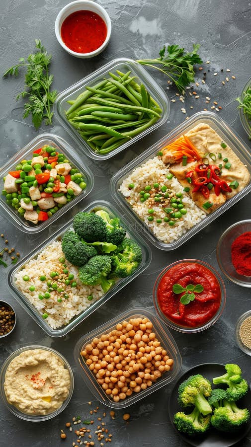 A Variety of Different Types of Food Spread Out on a Table, Showcasing ...