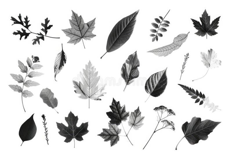 A Variety of Different Types of Leaves. Great for Nature Concepts Stock ...