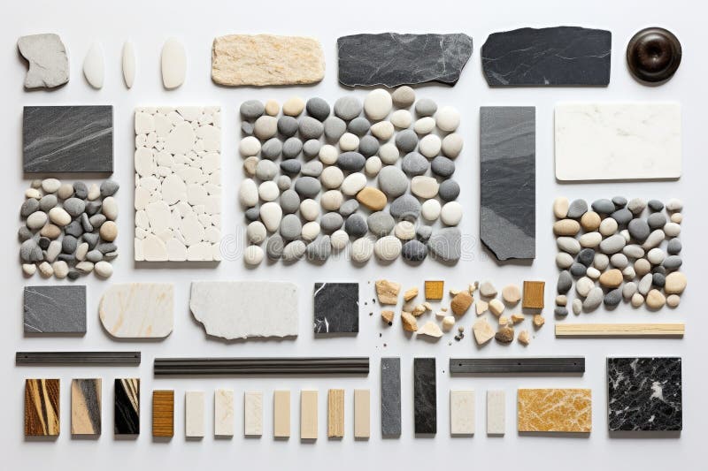 A Variety of Different Types of Stones and Materials. Perfect for ...