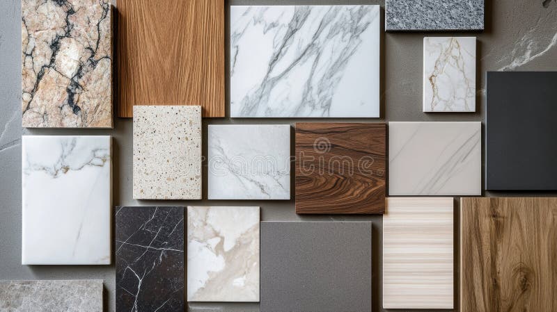 A Variety of Different Types of Tile Stock Illustration - Illustration ...