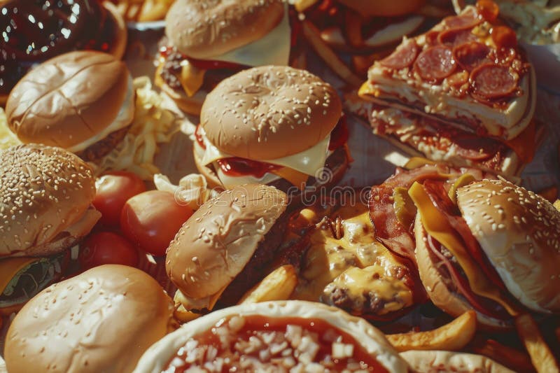 A Variety of Dishes and Snacks Laid Out on a Table Stock Photo - Image ...
