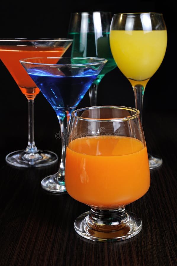 Variety of drinks stock photo. Image of carrot, halloween - 46725030