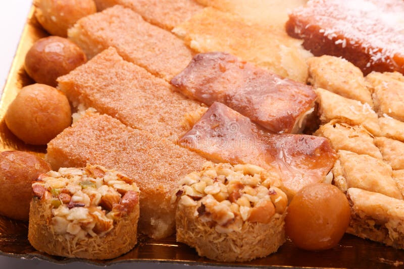 Eastern sweets close up stock image. Image of arabian - 112567103