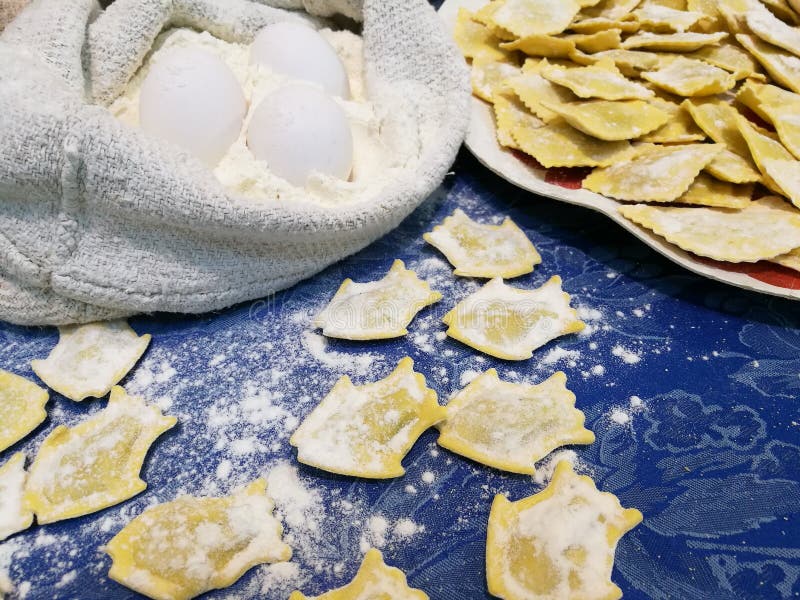 Variety of egg pasta stock image. Image of pasta, types - 105120601