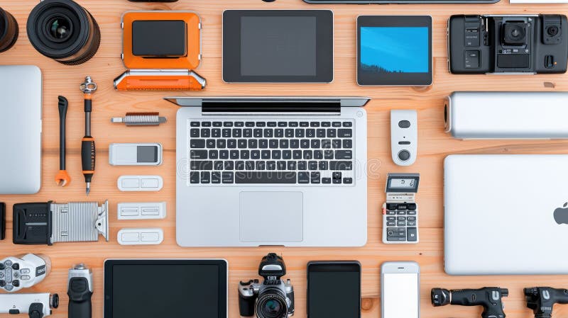 A Variety of Electronic Devices, Including Laptops, Tablets, Cameras ...