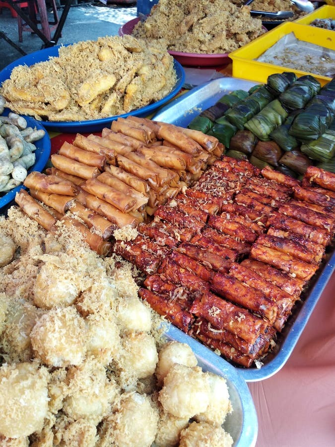 Variety Of Famous Traditional Malaysian Sweet And Dessert Sell By