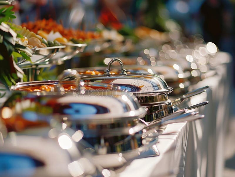 Variety Food Buffet stock image. Image of cuisine, drinks - 376084675