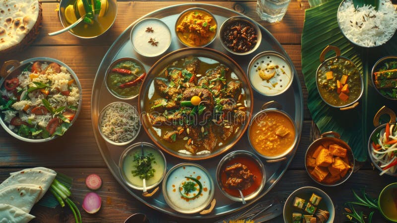 A Variety of Foods on Top of a Table, Including Snacks and Meals Stock ...