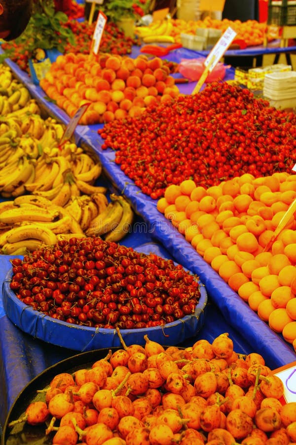 Variety of Fresh Fruit in the Central Market Stock Image - Image of ...