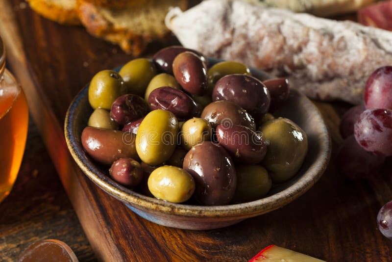 Variety of Fresh Organic Olives Stock Image - Image of juicy, nature ...