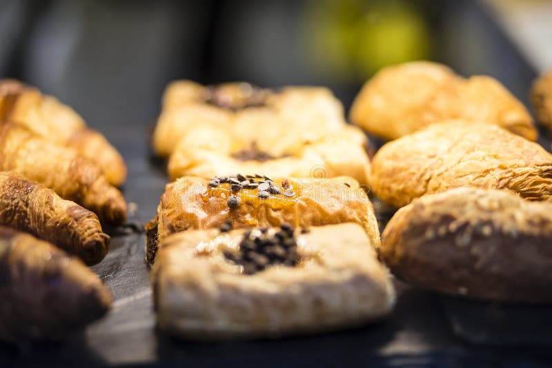 Variety of Freshly Baked Buns Stock Photo - Image of delicious, pastry ...
