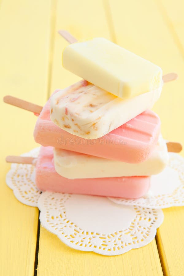 Variety of Frozen Popsicles Stock Image - Image of doily, snack: 53783737