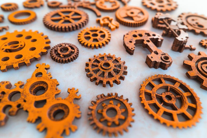 Variety Gears Wooden Table Stock Photos - Free & Royalty-Free Stock ...