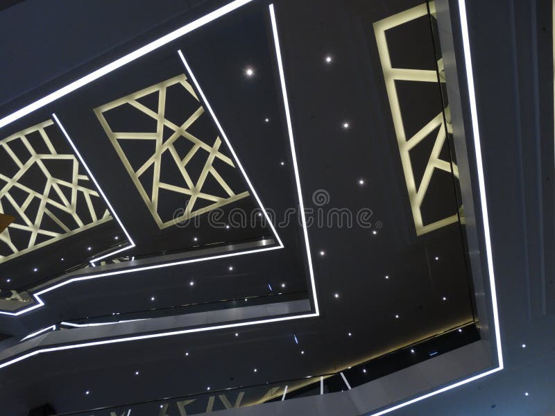 The Variety of Geometry in the Interior. Stock Image - Image of graphic ...