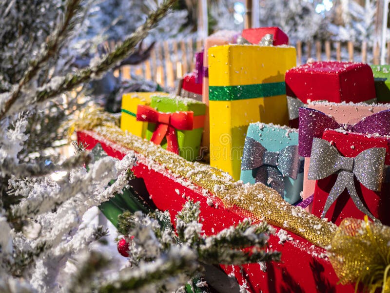 A variety of gift packages stock image. Image of handmade - 249024237