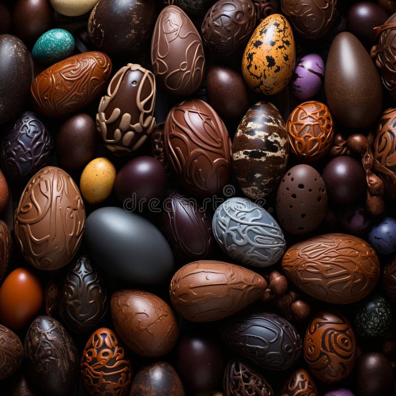 Variety Hand Painted Easter Eggs Unique Patterns Designs Stock Photos ...