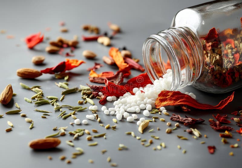 Variety Herbal Extracts Supplements Available Stock Photos - Free ...