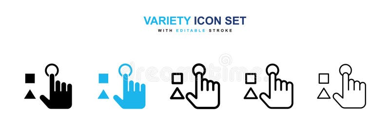 Variety icon vector stock illustration. Illustration of choice - 348443164