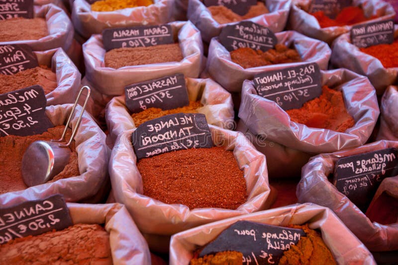 Variety of Ingredients on Display in Store Stock Image - Image of ...