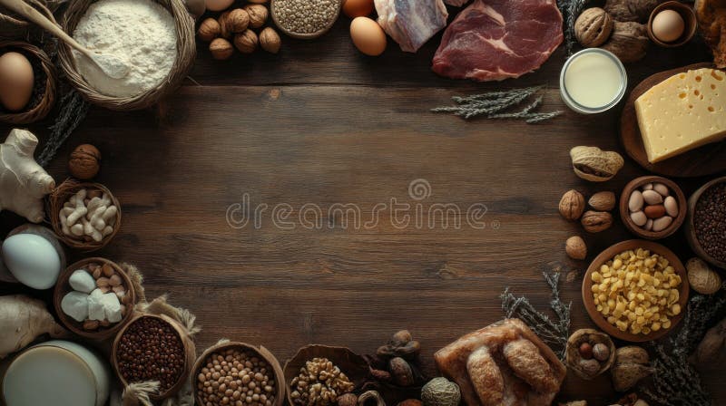 Colorful Assortment Baking Ingredients Ready Preparation Stock Photos ...