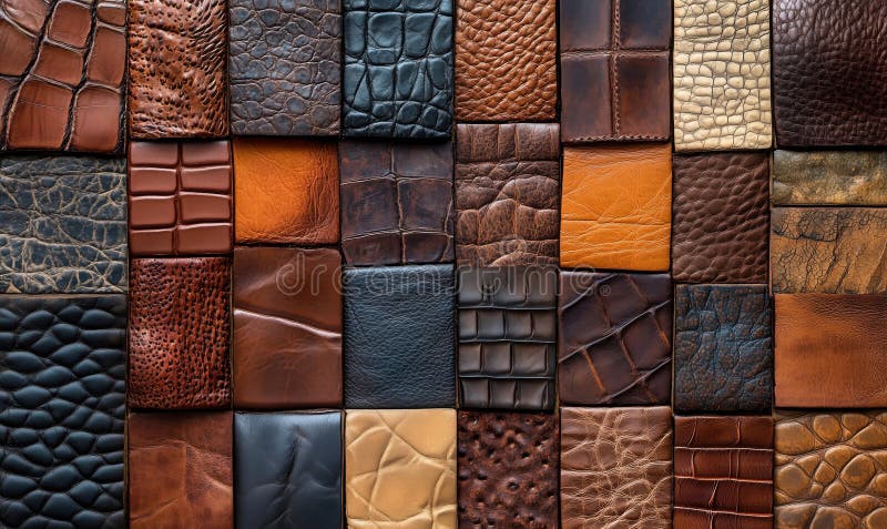 Variety of Leather Textures and Patterns for Fashion and Design ...