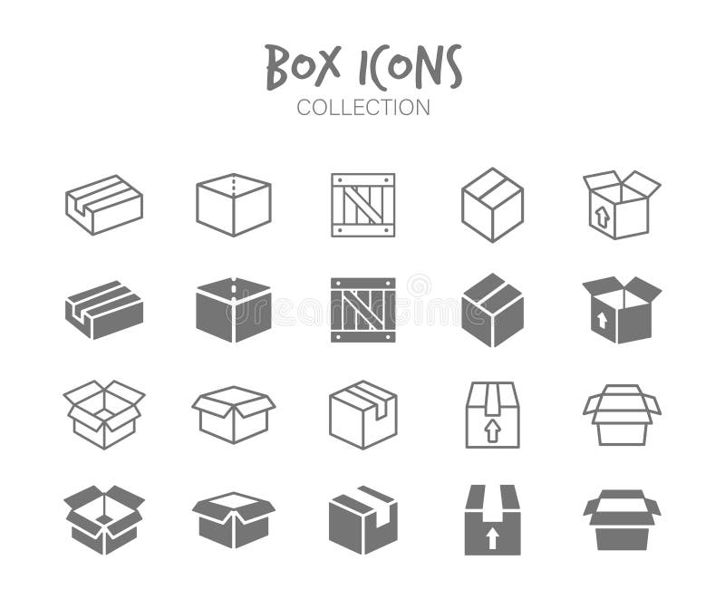 Variety of Logistics Icon Set Stock Vector - Illustration of freight ...