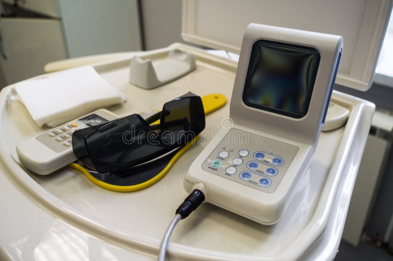 A Variety of Medical Devices and Instruments Used in Dentistry Stock ...