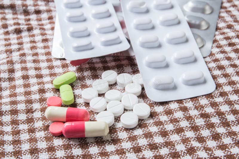 Medicinal Tablets And Water Stock Photo - Image of antidote, medicine ...