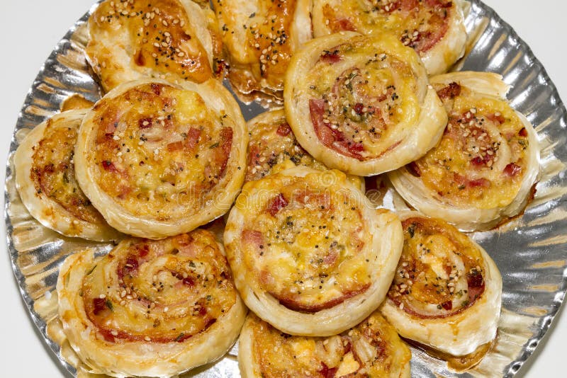 Variety of mini pizzas stock image. Image of restaurant - 90889679