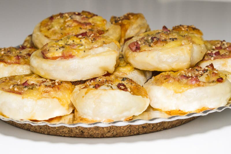 Variety of mini pizzas stock image. Image of background - 90889751