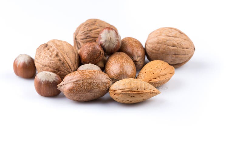 Variety of Mixed Nuts stock photo. Image of snack, group - 61622782