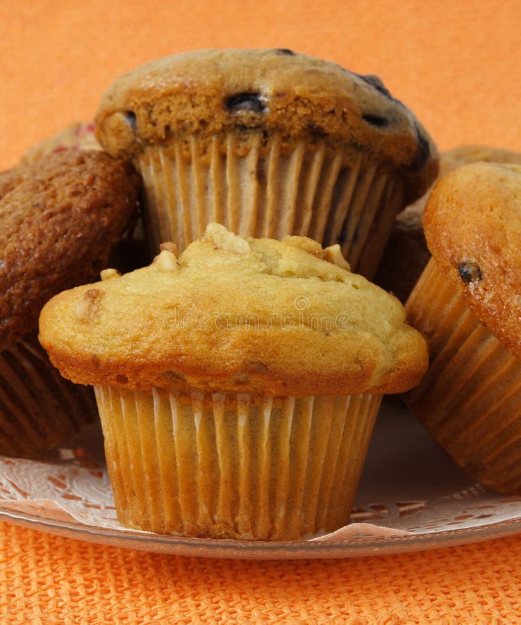 Variety of muffins stock image. Image of paper, closeup - 6235419