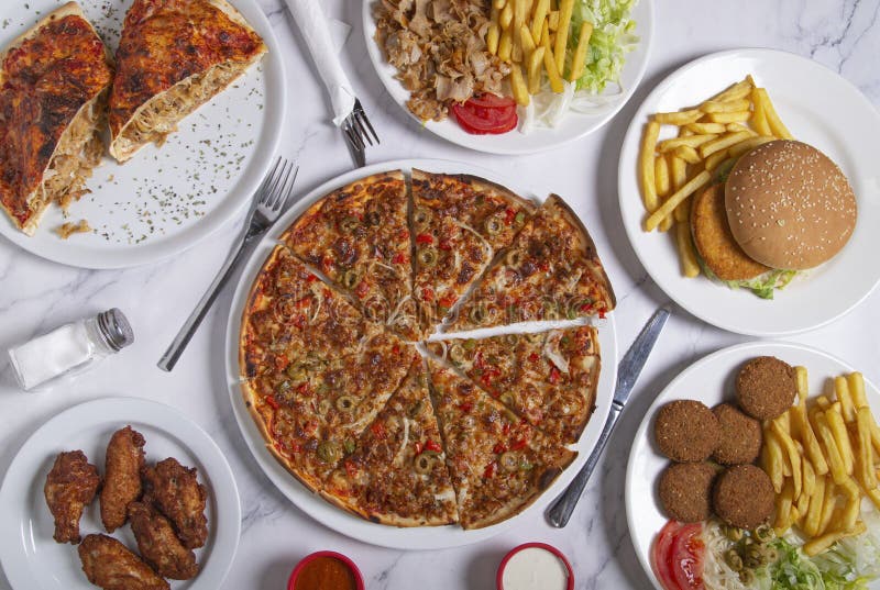 Variety of Pakistani Fast Food Dishes Stock Image - Image of nutrition ...