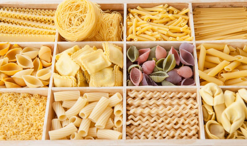Variety of pasta stock photo. Image of colorful, noodles - 78060272