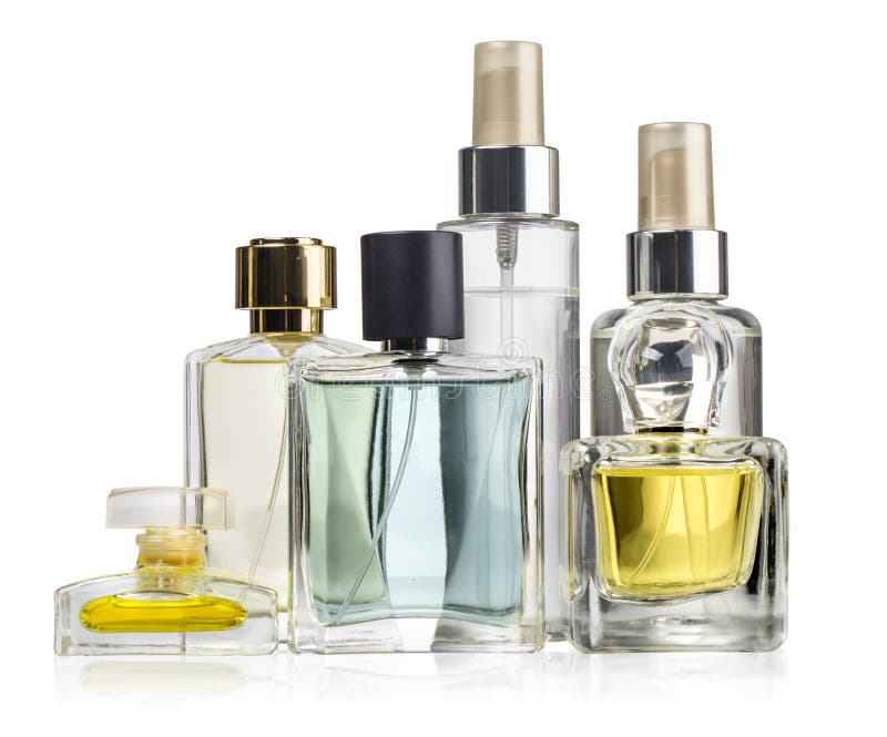 Variety of perfume bottles stock image. Image of beauty - 65570035