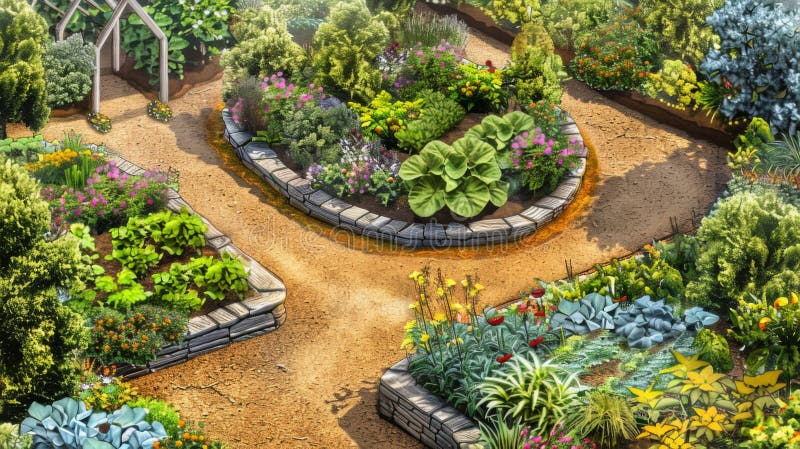 Diverse Plant Filled the Garden Stock Image - Image of flora, garden ...