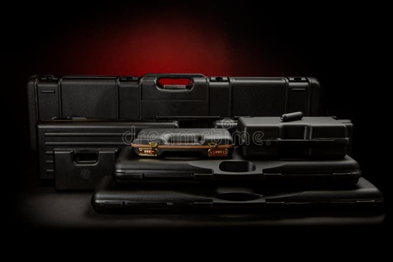 A Variety of Plastic Cases for Weapons. Strong Containers for Storing ...