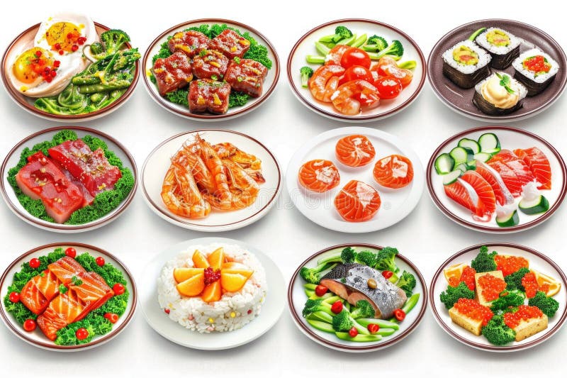 A Variety of Plates of Food Displayed on a Table. Perfect for Food and ...