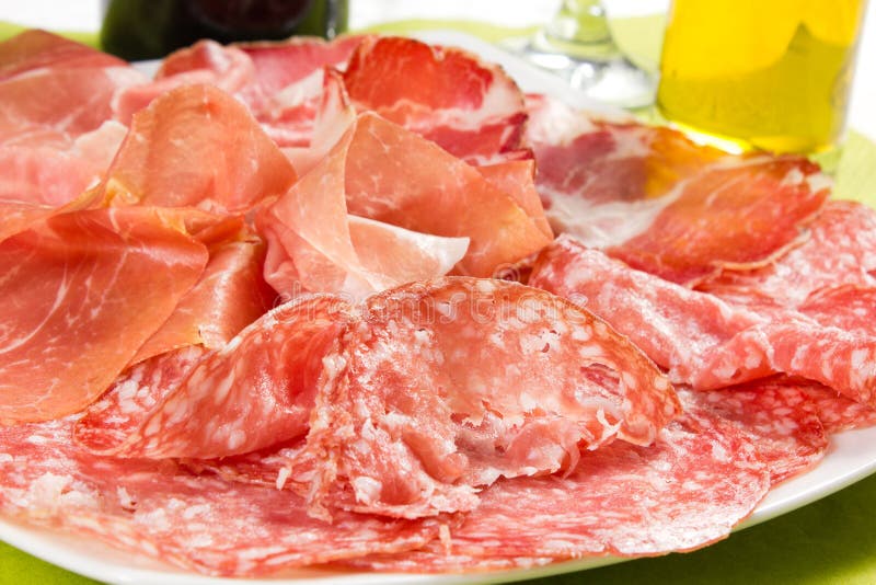 A Variety of Processed Cold Meat Products Stock Photo - Image of ...